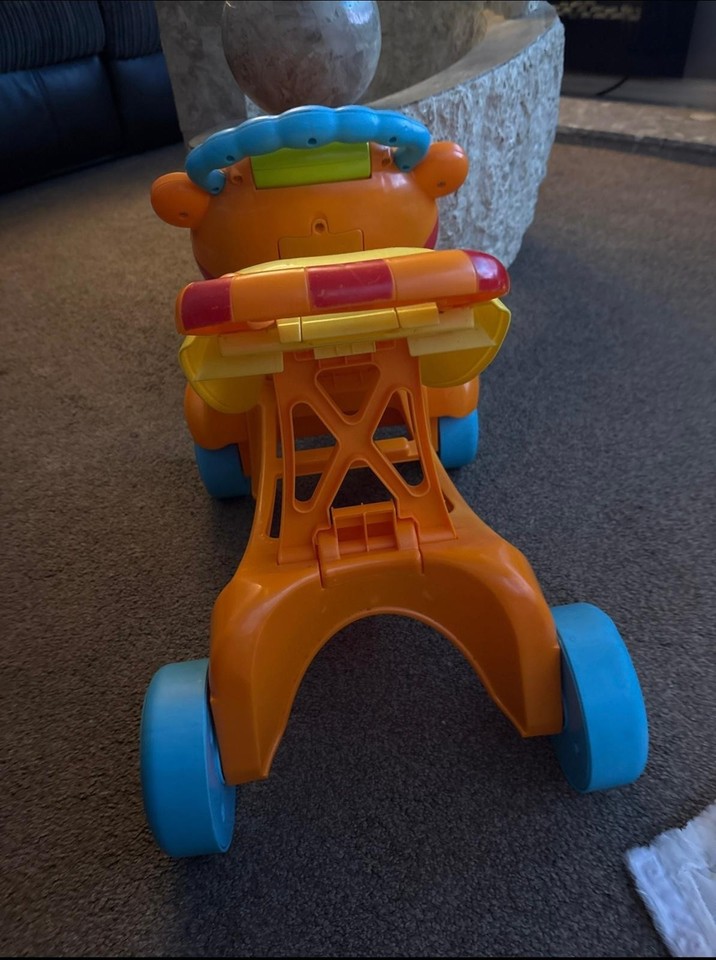 2in1 Baby Walker First Steps Activity Musical Toys Car Along Ride On Go ...