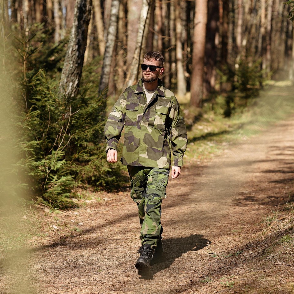 TACGEAR Brand Swedish Military style combat pants Splinter camo cargo ...