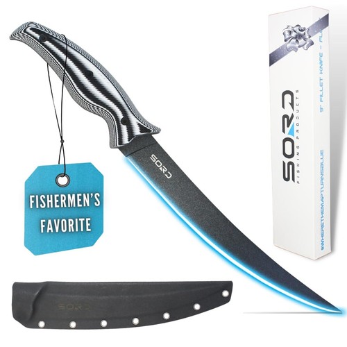 SORD Boning Knife - 9” Flexy Fillet Knife For Fishing & Meat Cutting ...