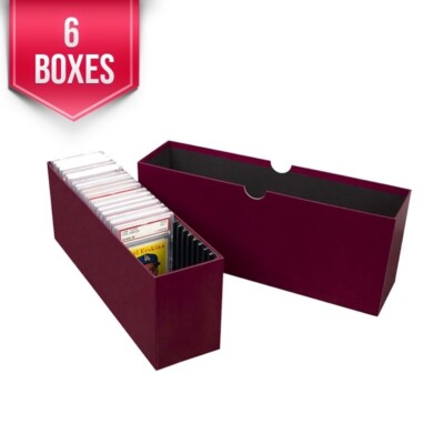Slotted Graded Card Storage Box w/ Vault Lid - Fits PSA & Other Slabs ...