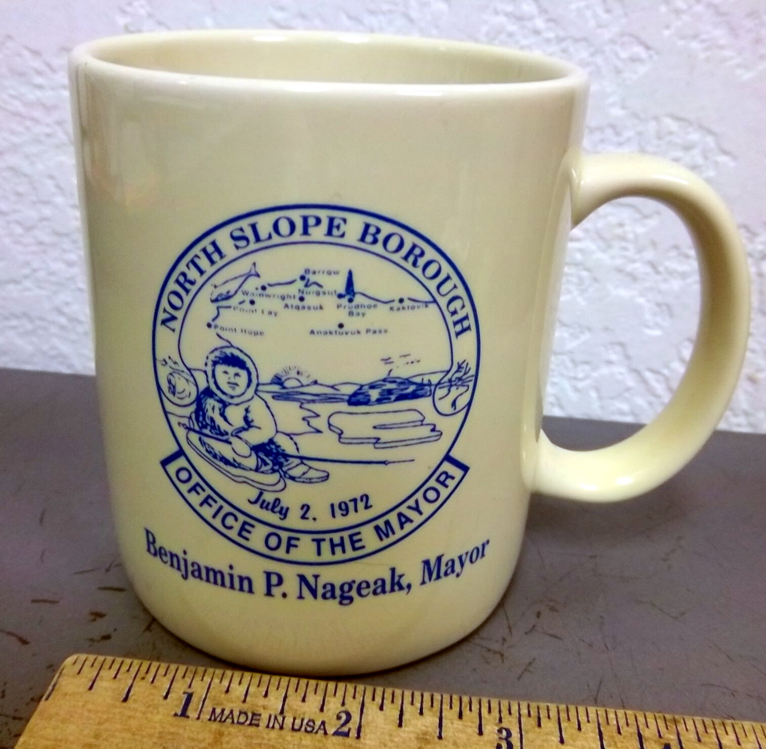 Alaska ceramic Coffee Mug, North Slope Borough office of the Mayor, NEW ...