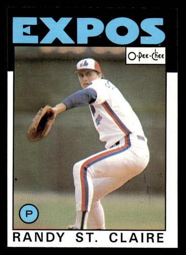 Randy St. Claire Montreal Expos 1986 O-Pee-Chee #89 | eBay