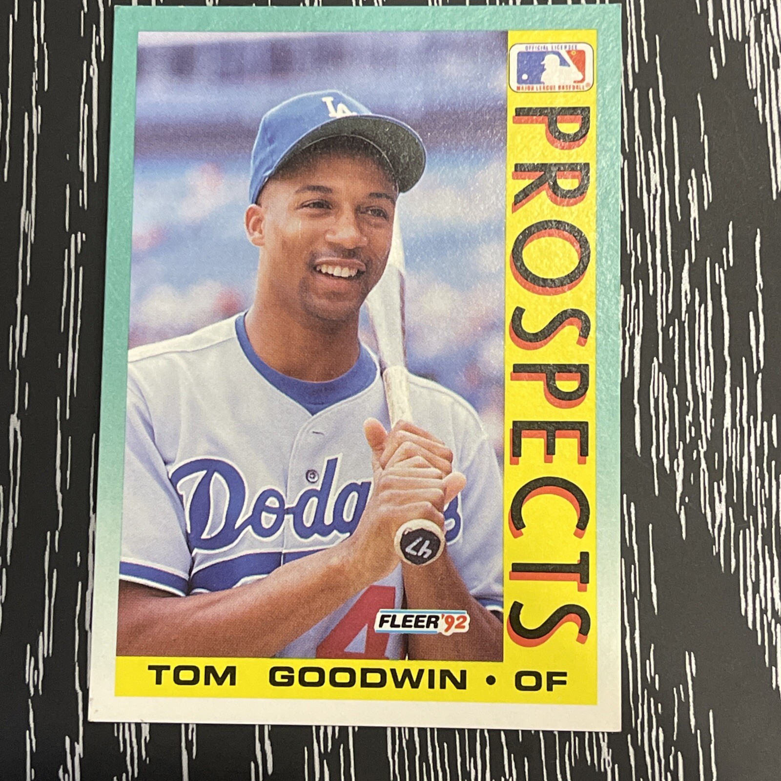 1992 Fleer Prospects Rookie RC Card #652 Tom Goodwin Los Angeles ...