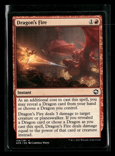 Dragon's Fire MTG RED Card #139 Magic the Gathering AFR | eBay