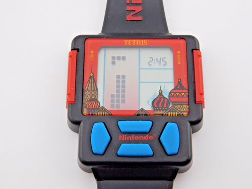 Vtg 1990 Nintendo Tetris Video Game & Digital Watch Working with New ...