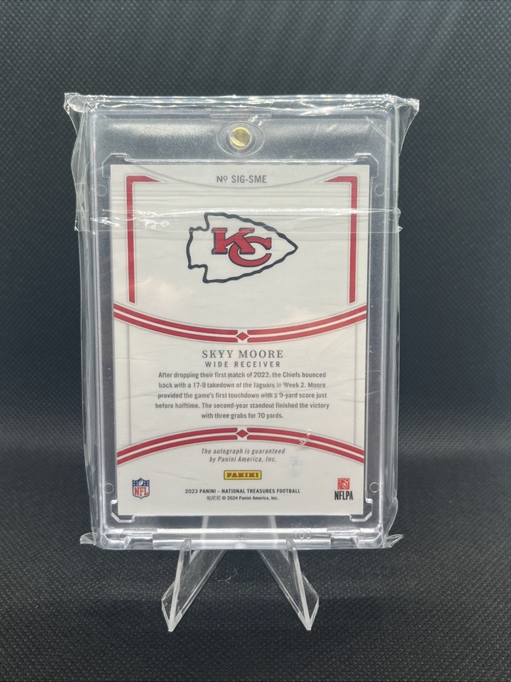 2023 Panini National Treasures Signatures /49 Skyy Moore #SIG-SME Auto ...