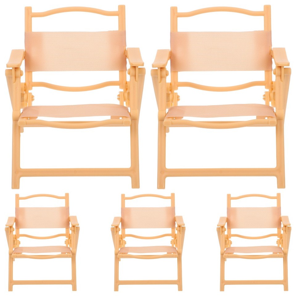 5 Pcs Miniature Beach Chair Micro Landscape Sunbath Dollhouse Lounge ...