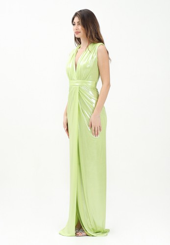 Alma Sanchez Robe Femme Verte Robe Longue Alnus Printemps Été 20 | eBay