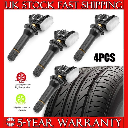 4Pcs TPMS Tyre Pressure Sensor For Ford Focus Fiesta C-Max Kuga 1862980 ...