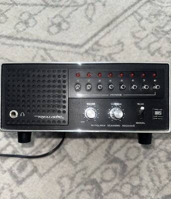 Vintage REALISTIC Patrolman Scanning Receiver Pro-53 Model 20-122 ...