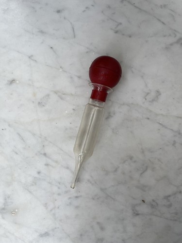 Original Vintage 1940s ArtBeck Glass Red Rubber Bulb Turkey Baster | eBay