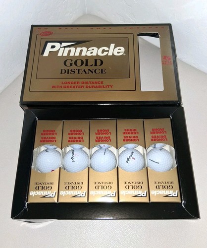Pinnacle Gold - Case of 15 Distance Spin Rate New Golf Balls | eBay