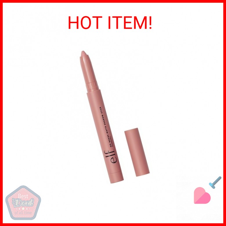 e.l.f. No Budge Matte Shadow Stick, One-Swipe Cream Eyeshadow Stick ...