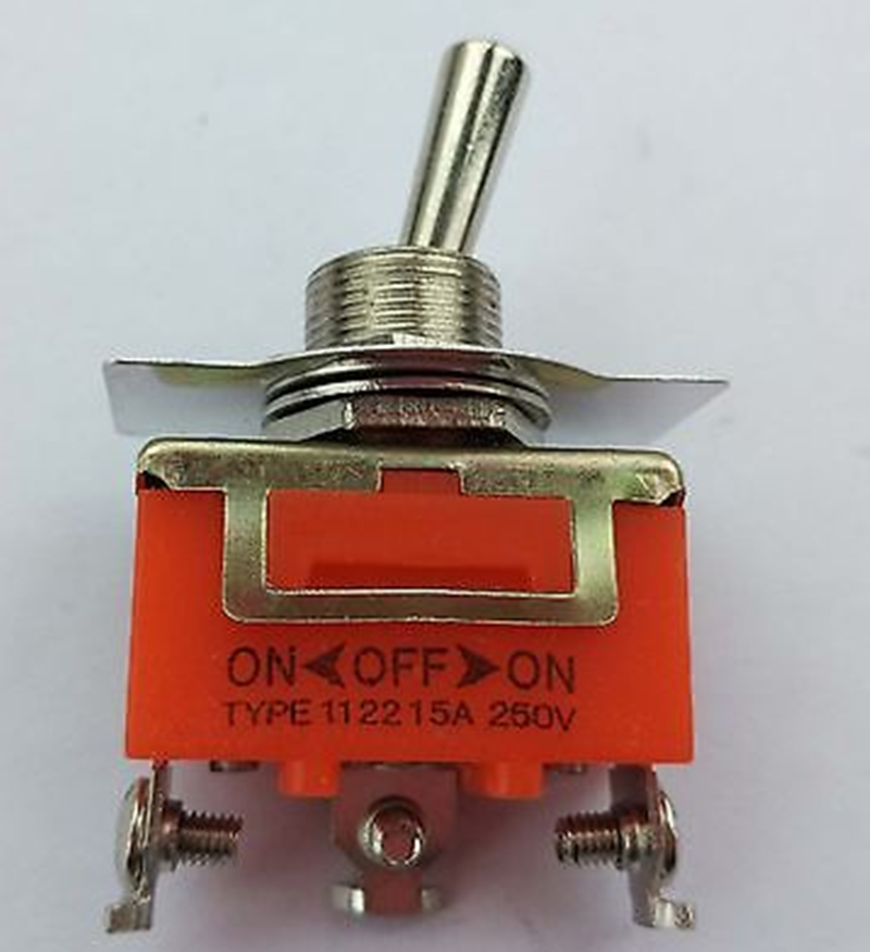 10pcs SPTT ON/OFF/ON Toggle Switch 1122 Single Pole Triple Throw Switch ...