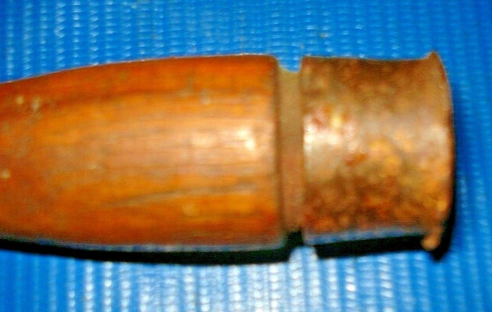 VINTAGE PEXTO 10" BEVEL- EDGE ¾” SOCKET CHISEL WOOD HANDLE with METAL ...
