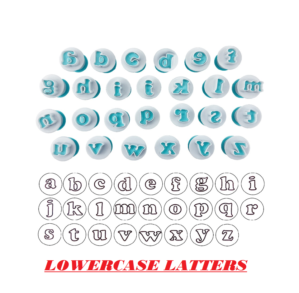 Alphabet Letter Number Fondant Cake Biscuit Baking Mould Cookie Cutters ...