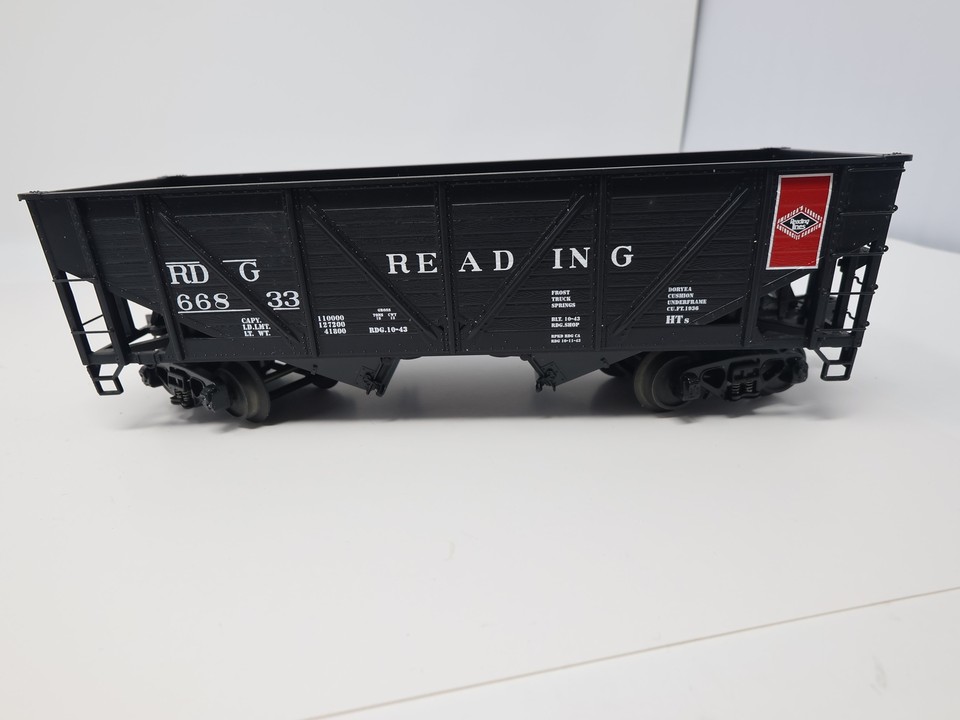 USED MTH Premier 20-90183 O, 34' AAR Composite Hopper Car, Reading RDG ...