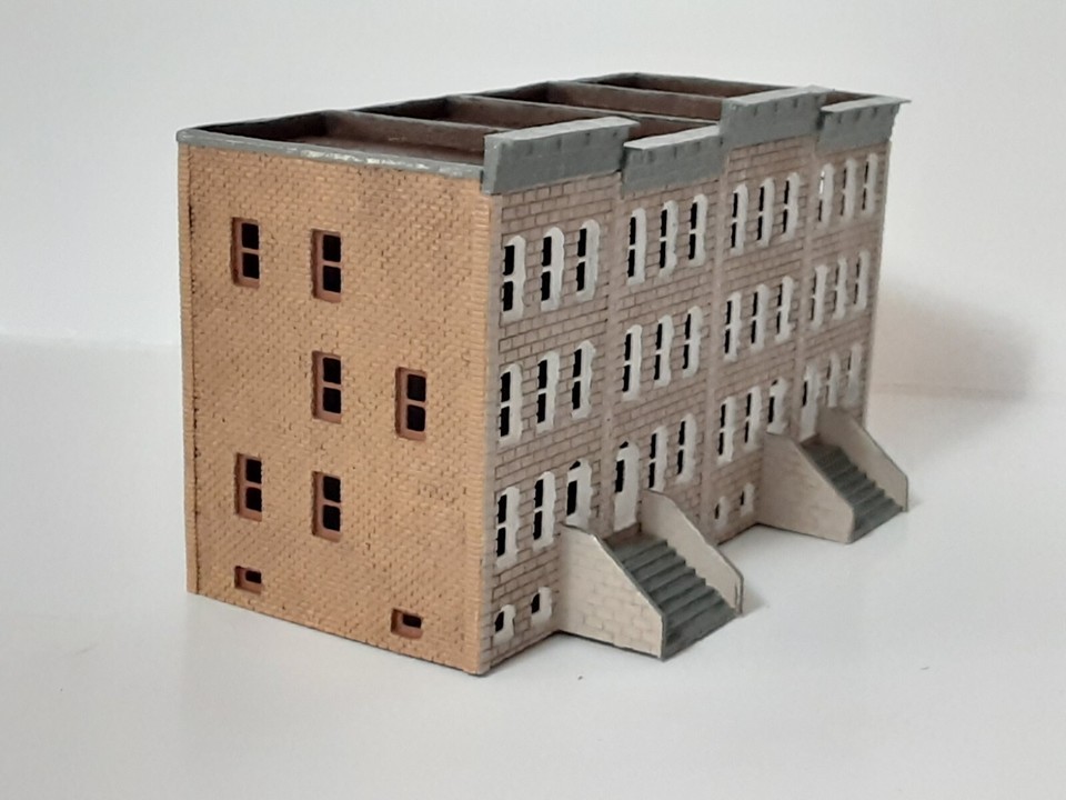 Townhouse Block Kit - 4 In One - N Scale - Laser Cut and Etched | eBay