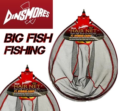 DINSMORES F1 Hybrid Carp Hair Landing Net Soft Mesh Fishing Pan Net - 2 ...