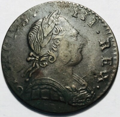 GREAT BRITAIN - George III - (1/2) Half Penny - 1775 - Km-601 - Extra ...