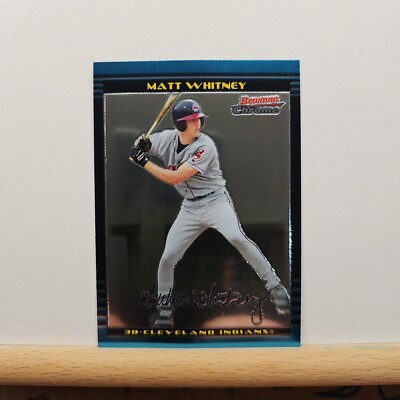 2002 Bowman Draft Picks & Prospects Matt Whitney Chrome base card ...