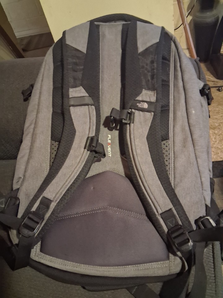 The North Face Surge Backpack Gray/Black— FlexVent, Laptop Compartment ...