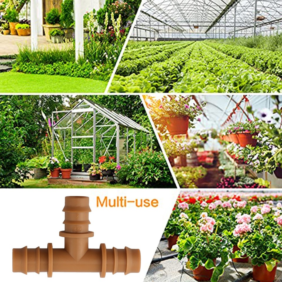 Even Water Distribution 16mm Garden Lawn Irrigation Connectors (24pcs ...