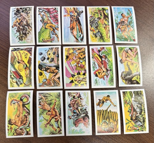 Vintage 1966 Tarzan Set of 49 Gum Trading Cards Banner Prod. Inc. | eBay