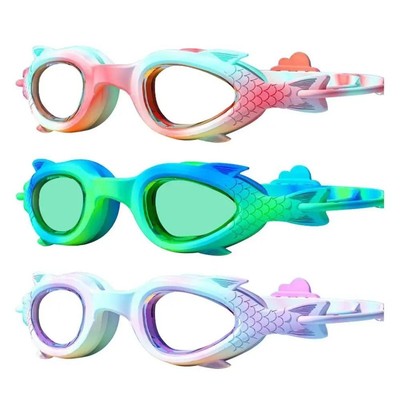 Silicone Swimming Goggles for Kids Anti Fog Mermaids Swim Glasses ...