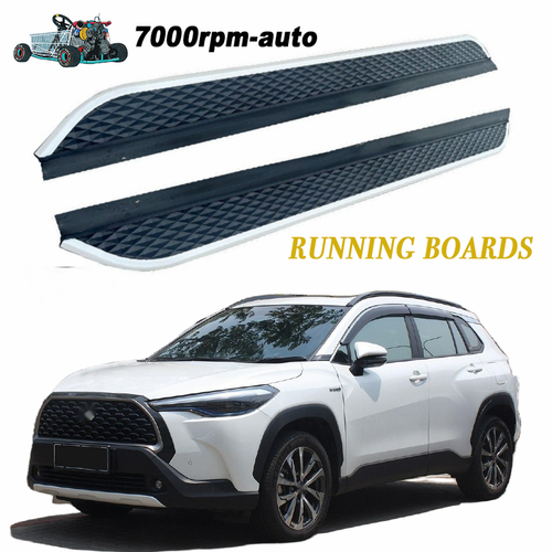 2PCS Running Boards Fits For Corolla Cross 2020-2024 Side Step Nerf Bar ...