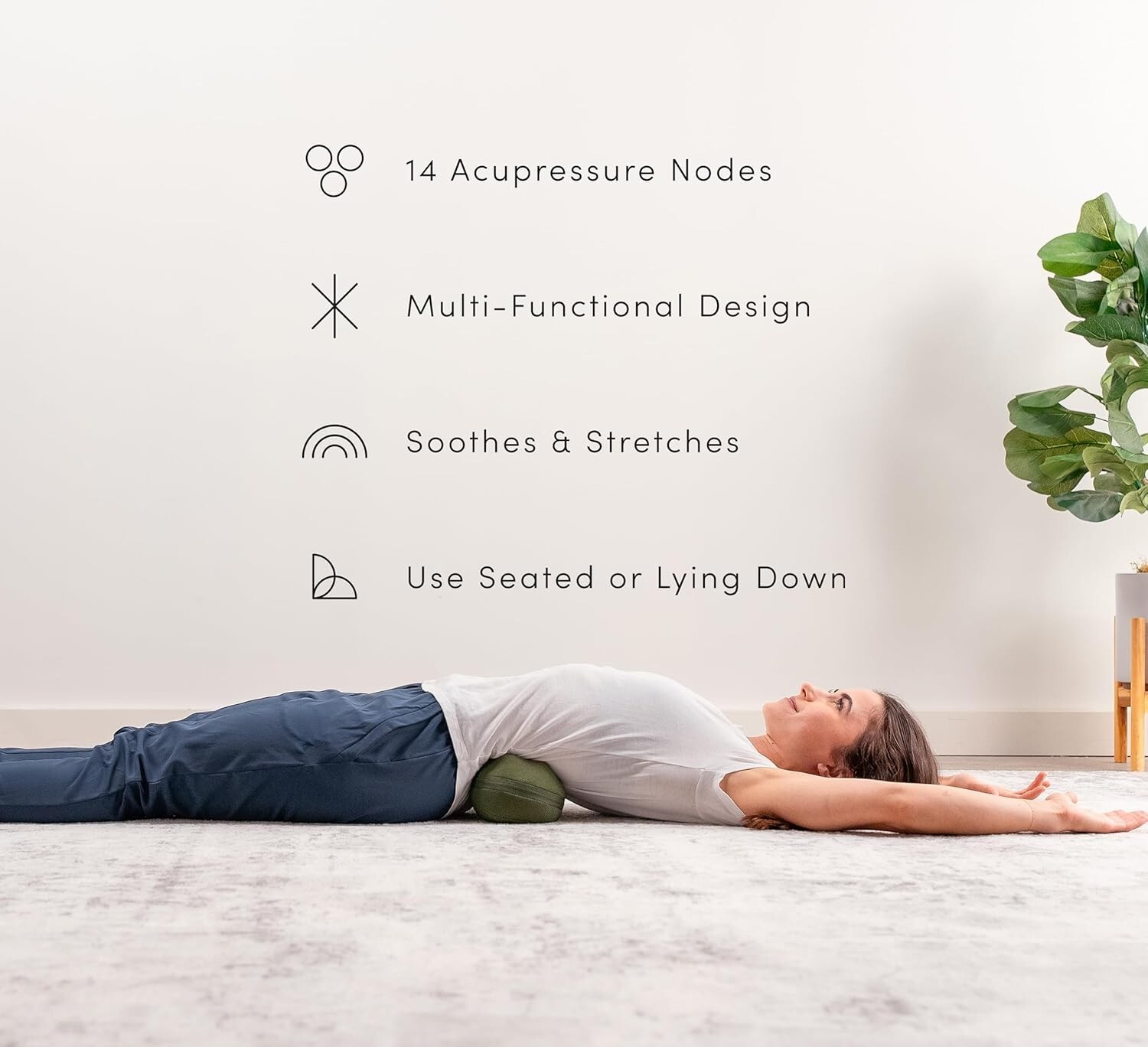 BackMassager Stretcher Lower and Upper Back PainRelief Massage Lumbar ...