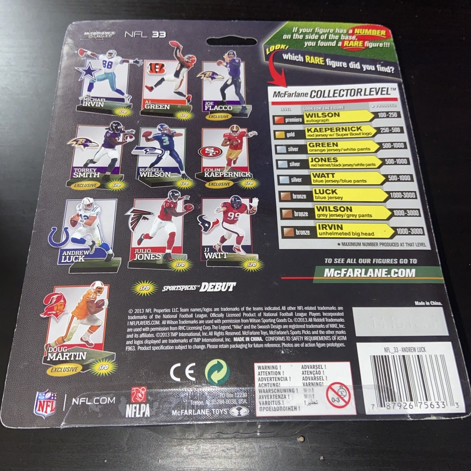 Andrew Luck NFL 33 Indianapolis Colts McFarlane Collector Level Bronze ...