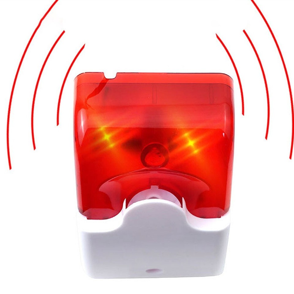 Strobe Siren Alarm Sound Alarm Offices Siren Security System Wired ...