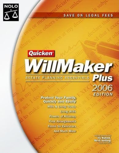Quicken WillMaker Estate Planning Essentials Plus by Nolo Press Editors ...