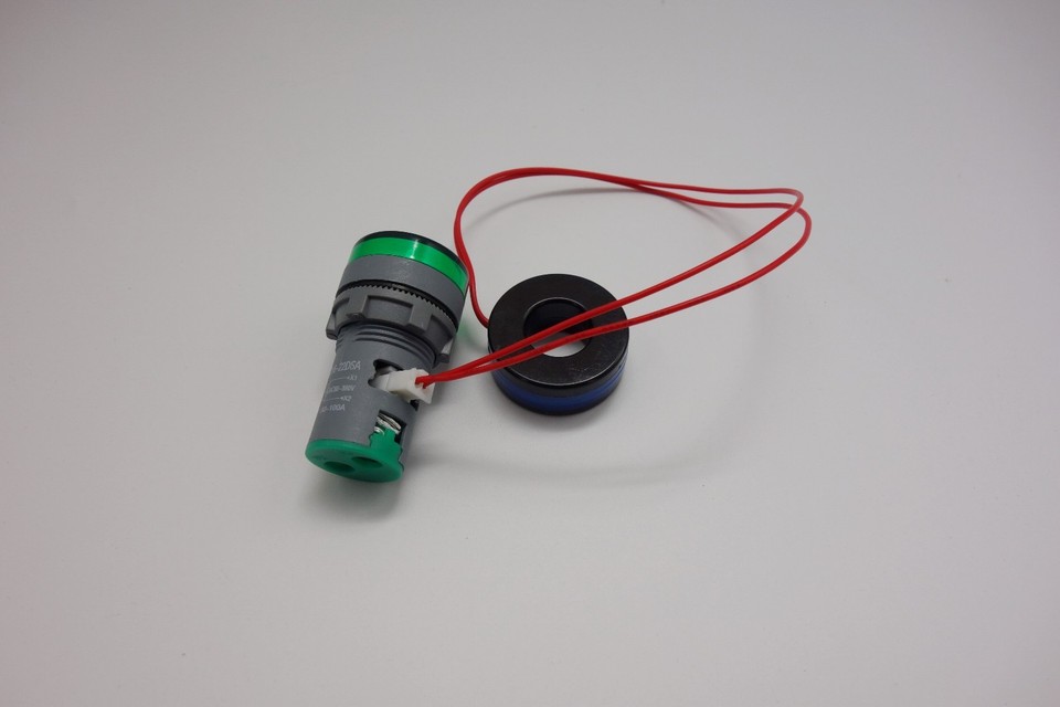 22MM Green 3 digital LED AC 0-100A Ammeter AMP Current meter Pilot ...