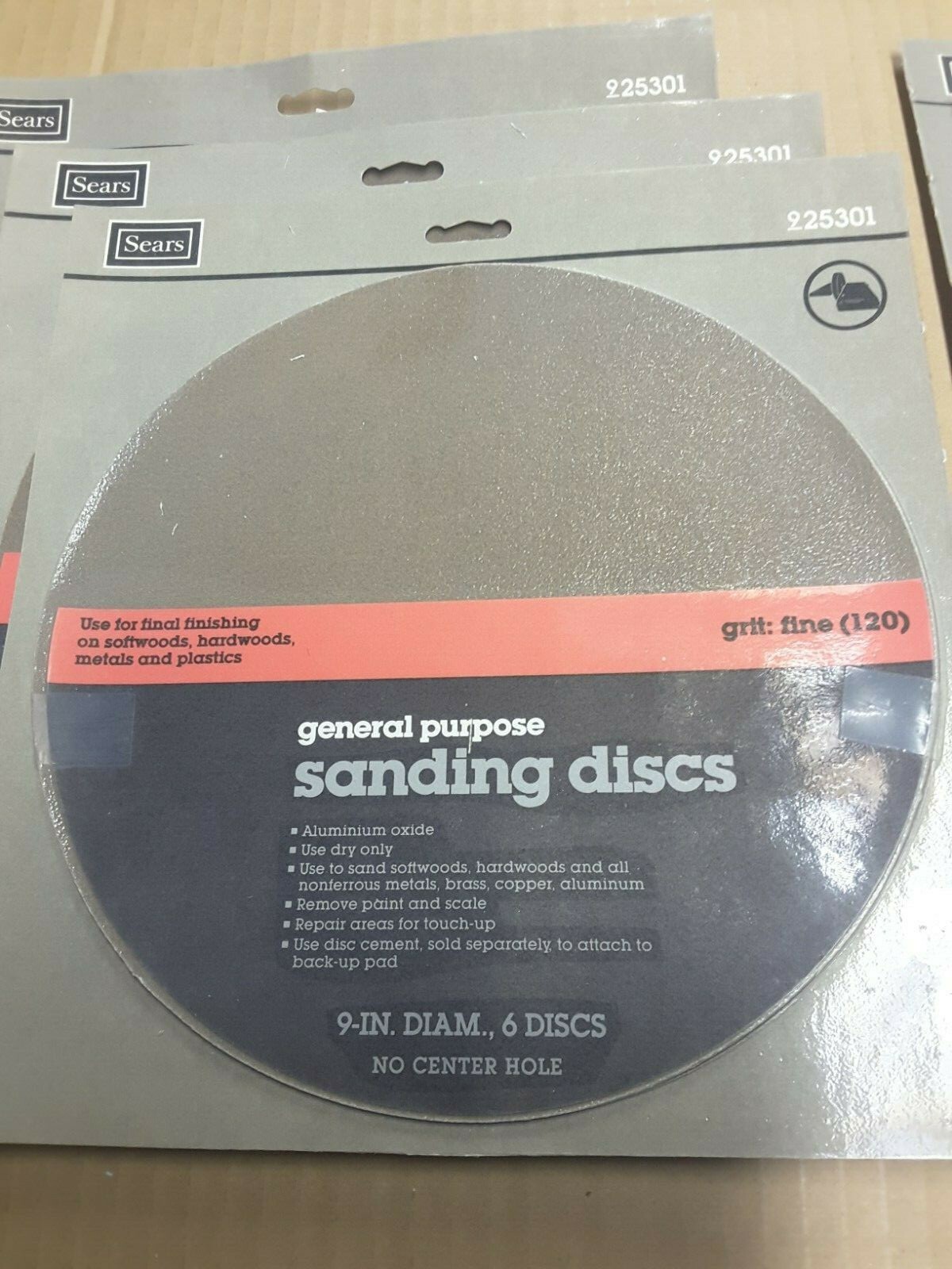 Lot - 9 in. Diameter sanding discs. 9 packages total. | eBay