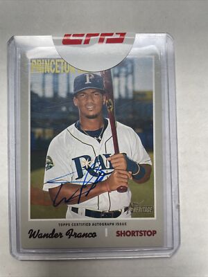 Wander Franco Auto 2019 Topps Heritage Real One Autograph Minors Sealed ...