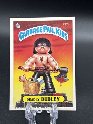 1986 Topps Garbage Pail Kid Deadly Dudley R27047 | eBay