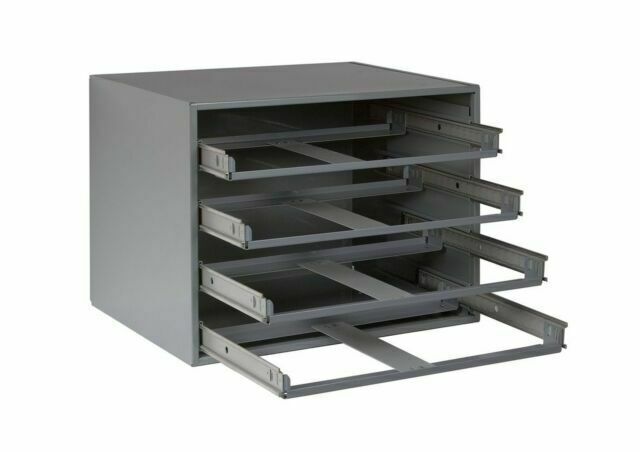 Durham 307-95 Gray Cold Rolled Steel Easy Glide Slide Rack for 4 Small ...
