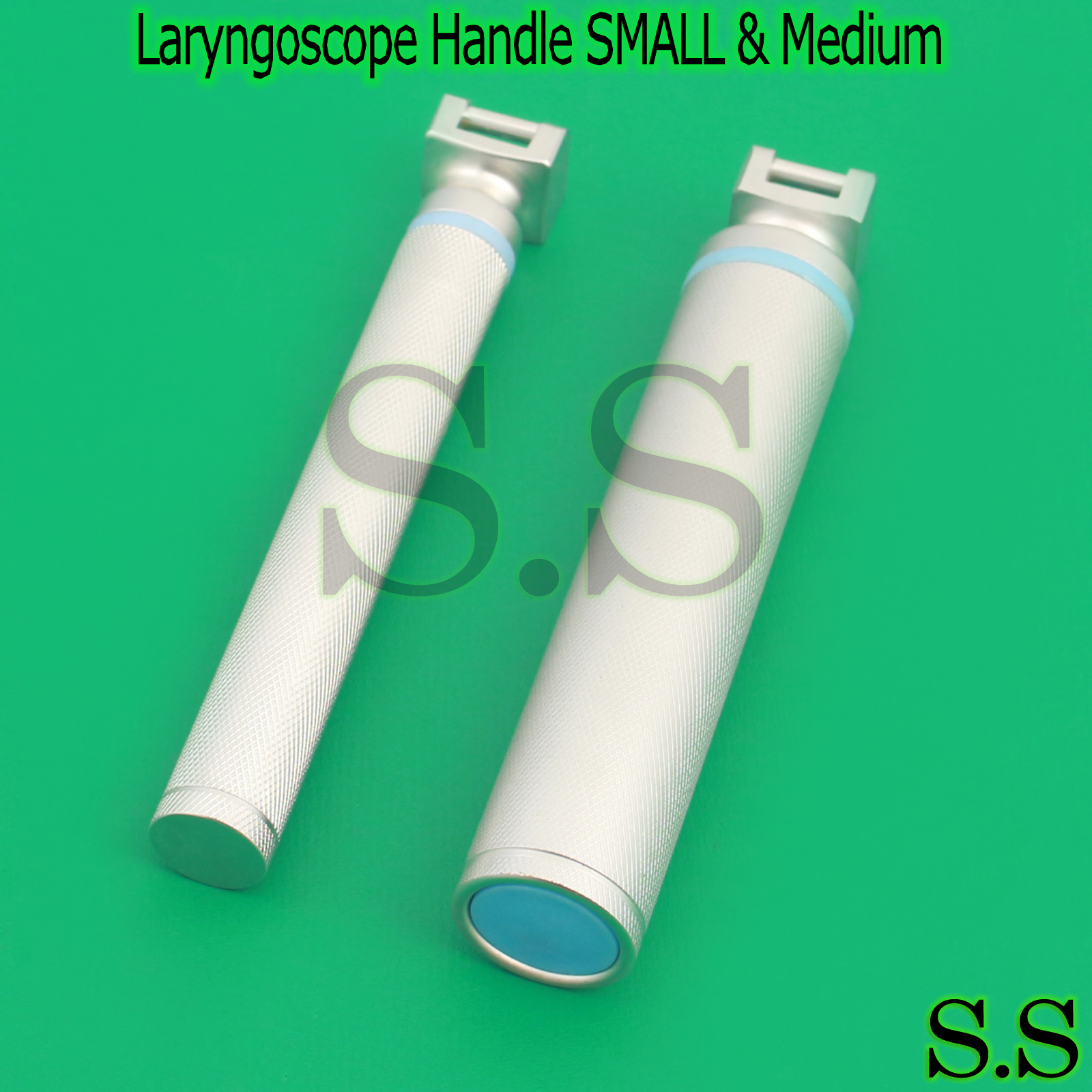 2 Laryngoscope Handle SMALL & Medium EMT Anesthesia Intubation PREMIUM ...