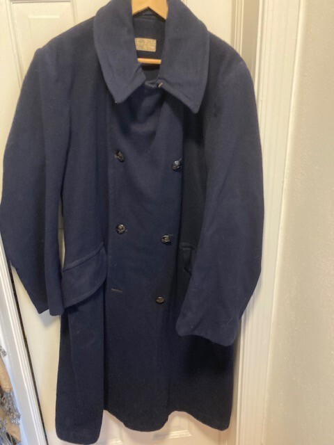 Men's Peacoat - Australian Made - World War II - Long… - Gem Men's Peacoat - Australian Made - World War II - Long… - Gem