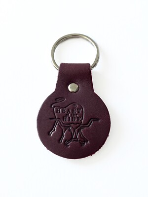 Rawlings Heart of the Hide Leather Key Chain Key Ring Keychain - Dark ...