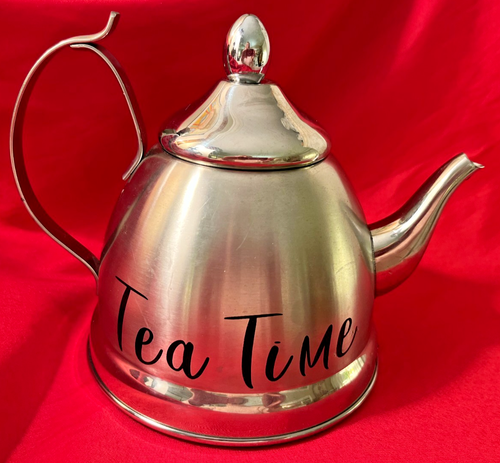 CREATIVE HOME Stainless Steel TEA TIME Kettle with Infusier 1 QT NEW | eBay
