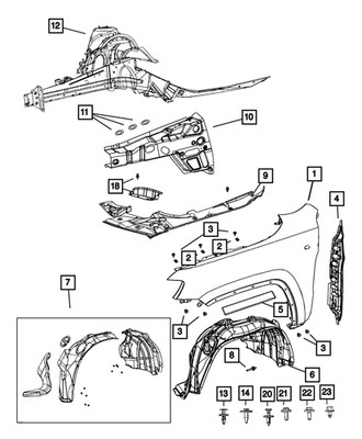 Genuine Mopar Closeout Panel Left 68277369AA | eBay