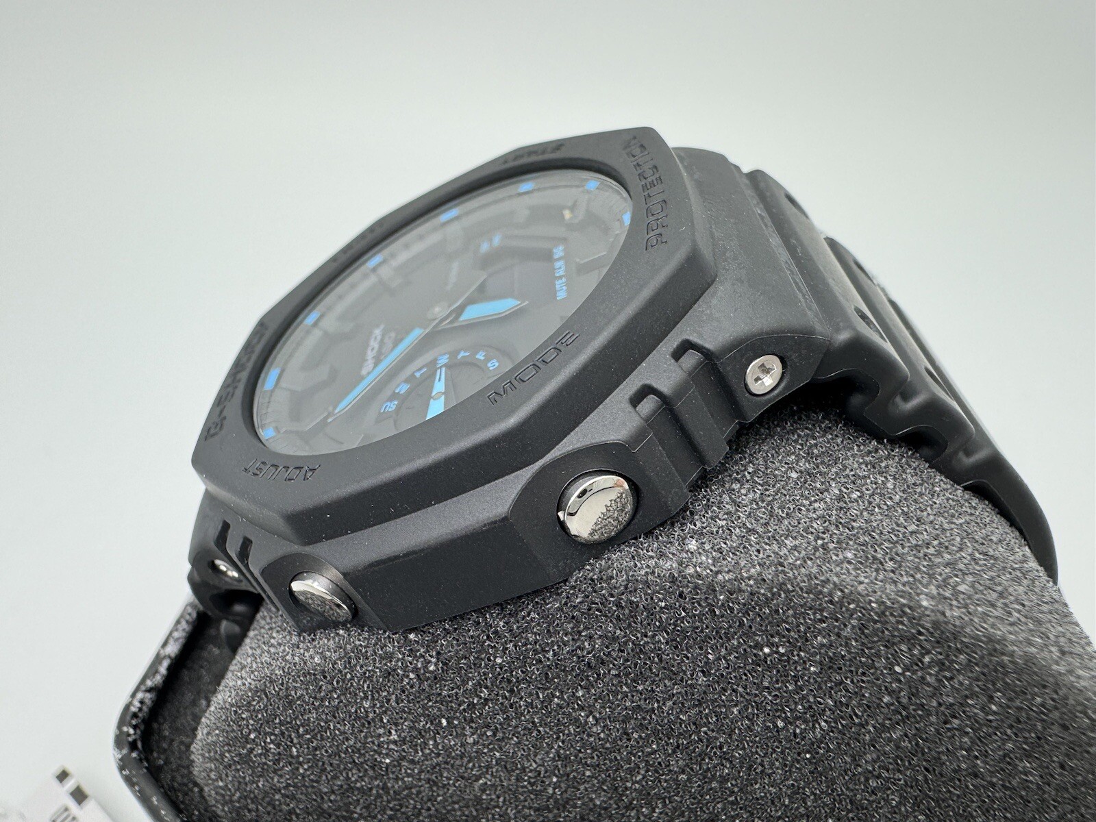 Casio G-Shock Module No. 5611 GA2100-1A2 Neon Blue Accent Watch - NO ...