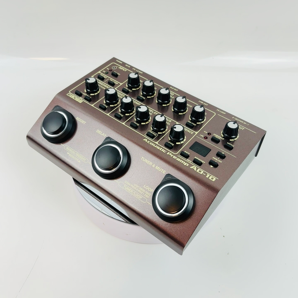 Boss AD-10 Acoustic Preamp Guitar Processor Effects Pedal Tested used ...