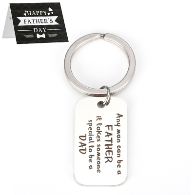 Father’s Day Gift Stainless Steel Keychain Key Ring Dad Gift From ...