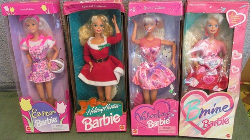 1990's Barbie Easter/Valentine/ Holiday Hostess Dolls~4 Dolls~Some Box ...
