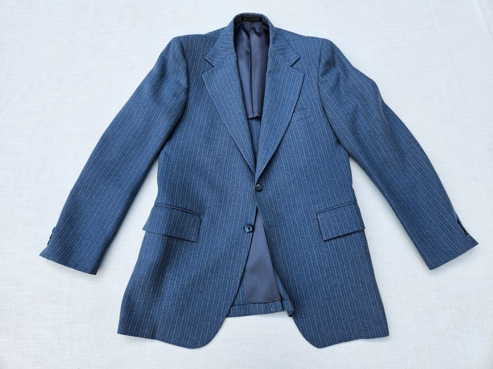 Vintage Warren Sewell pinstripe 2-piece suit light blue 42r | eBay