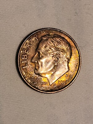 2018 P Error Roosevelt Dime missing clad layer | eBay